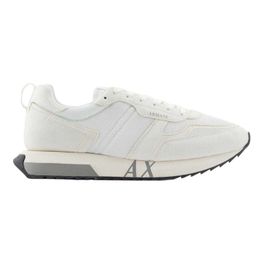 Armani Exchange - Sneaker f&uuml;r Herren, Netzmaterial, Kontrastsohle (Naturwei&szlig;)