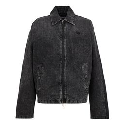 Diesel - Bomberjacke f&uuml;r Herren, Steinwaschen (Schwarz)