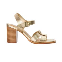 Dune London - "Jessia" Sandalen f&uuml;r Damen, Leder (Gold)