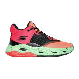 Skechers - Skater-Schuhe f&uuml;r Herren, Netzmaterial (Orange/Gr&uuml;n)
