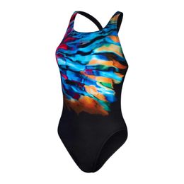Speedo - "Placement Digital" Badeanzug f&uuml;r Damen (Schwarz/Bunt)