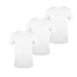 DONNAY - T-Shirt f&uuml;r Herren, Rundhalsausschnitt (3er-Pack) (Wei&szlig;)