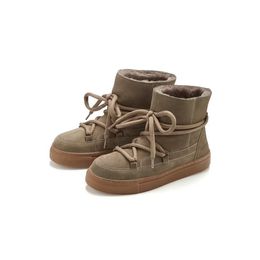 ELBSAND Stiefelette 'Boots, Winterstiefelette, Winterboots, Stiefel, Lederstiefelette' taupe Gr. 41 f&uuml;r Damen. Nachhaltig.