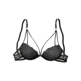 Lascana Push-up-BH schwarz Gr. 80C. Mit Herausnehmbaren Kissen und mit B&uuml;gel