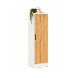Vcm Mehrzweckschrank mit 1 Dreht&uuml;r, 38 x 114 x 32 cm, Wohnzimmerschrank, B&uuml;roschrank und Aufbewahrungsschrank mit 3 F&auml;cher - Dilos