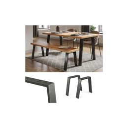 VICCO Loft Tischkufen U-Form 42cm Tischbeine Tischgestell Couchtisch M&ouml;belf&uuml;&szlig;e
