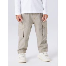 name it Cargohose "Ben" in Beige - 36% | Gr&ouml;&szlig;e 128 | Kinderhosen