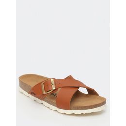 Sunbay Pantoletten "Iris" in Camel - 77% | Gr&ouml;&szlig;e 41 | Damen-pantoletten