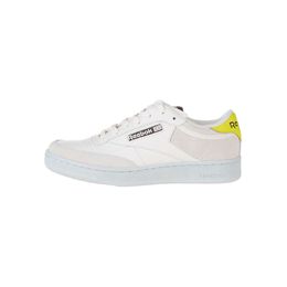 Reebok Leder-Sneakers "Club C Revenge" in Wei&szlig;/ Gr&uuml;n - 49% | Gr&ouml;&szlig;e 37,5 | Damen-sneakers