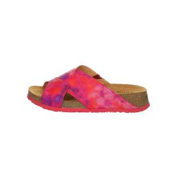 Think! Leder-Pantoletten "Koak" in Rot/ Pink/ Lila - 60% | Gr&ouml;&szlig;e 38 | Damen-pantoletten