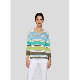 Rabe Pullover in T&uuml;rkis/ Gr&uuml;n/ Braun - 71% | Gr&ouml;&szlig;e 48 | Damen-pullover-cardigans