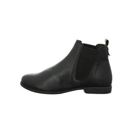 Think! Leder-Chelsea-Boots in Schwarz - 66% | Gr&ouml;&szlig;e 42 | Stiefeletten