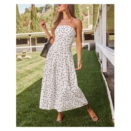 Milan Kiss Kleid in Wei&szlig;/ Schwarz - 59% | Gr&ouml;&szlig;e S | Damen-kleider