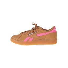 Reebok Leder-Sneakers "Club C Grounds" in Hellbraun/ Pink - 60% | Gr&ouml;&szlig;e 37,5 | Damen-sneakers