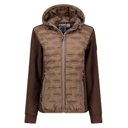 Geographical Norway Funktionsjacke in Beige/ Braun - 64% | Gr&ouml;&szlig;e L | Damen-outdoorjacken