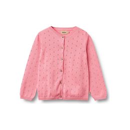 Wheat Cardigan "Maia" in Rosa - 44% | Gr&ouml;&szlig;e 104 | Kinder-pullover