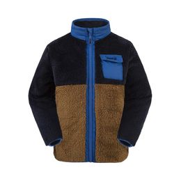 Kamik Teddy-Fleecejacke "Shep" in Dunkelblau/ Hellbraun - 60% | Gr&ouml;&szlig;e 110 | Kids-fleecejacken-fleecepullover