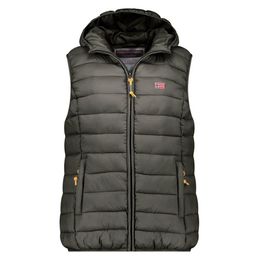 Geographical Norway Steppweste "Vatikolor" in Khaki - 67% | Gr&ouml;&szlig;e S | Damenjacken