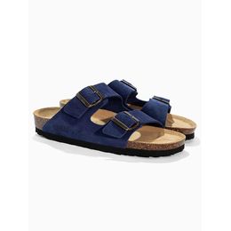 Sunbay Leder-Pantoletten "Trefle" in Dunkelblau - 62% | Gr&ouml;&szlig;e 37 | Damen-pantoletten