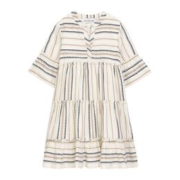 Danamade Kleid "Dkahula" in Creme/ Beige/ Schwarz - 76% | Gr&ouml;&szlig;e M | Damen-kleider