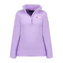 Geographical Norway Fleecepullover in Lila - 69% | Gr&ouml;&szlig;e L | Damenpullover