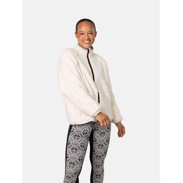 KARI TRAA Fleecejacke "Olivia" in Wei&szlig; - 45% | Gr&ouml;&szlig;e M | Damenjacken