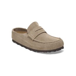 Birkenstock Leder-Clogs "Naples" in Taupe - 23% | Gr&ouml;&szlig;e 36 | Damen-pantoletten