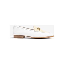 Unisa Leder-Mokassins in Wei&szlig;/ Creme - 56% | Gr&ouml;&szlig;e 40 | Damen-schuhe-halbschuhe