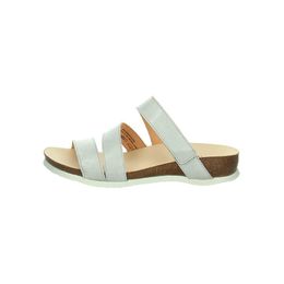 Think! Leder-Pantoletten "Julia" in Grau - 48% | Gr&ouml;&szlig;e 39 | Damen-pantoletten