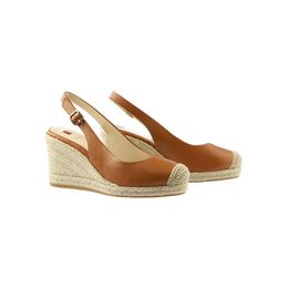 H&ouml;gl H&ouml;gl Leder-Keilpumps "Summer" in Hellbraun - 50% | Gr&ouml;&szlig;e 38 | Pumps
