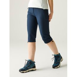 Regatta Funktions-Caprihose "Xert Stretch" in Dunkelblau - 70% | Gr&ouml;&szlig;e 36 | Damen-sporthosen