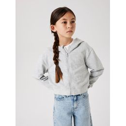 name it Sweatjacke "Millie" in Grau - 28% | Gr&ouml;&szlig;e 122/128 | Kinder-sweatshirts-jacken