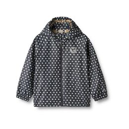 Wheat Regenjacke "Chardy" in Schwarz/ Creme - 63% | Gr&ouml;&szlig;e 98 | Kinder-outdoor-jacken