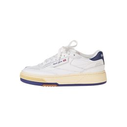 Reebok Leder-Sneakers "Club C Vintage" in Wei&szlig;/ Dunkelblau - 58% | Gr&ouml;&szlig;e 36 | Damen-sneakers