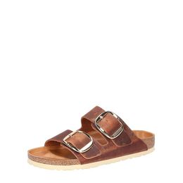 Birkenstock Leder-Pantoletten "Arizona" in Braun - Weite S - 25% | Gr&ouml;&szlig;e 37 | Damen-pantoletten