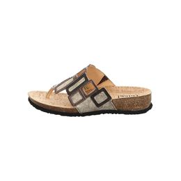 Think! Leder-Zehentrenner in Beige - 59% | Gr&ouml;&szlig;e 41 | Damen-sandalen