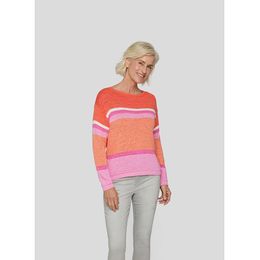 Rabe Pullover in Orange/ Pink - 75% | Gr&ouml;&szlig;e 38 | Damen-pullover-cardigans
