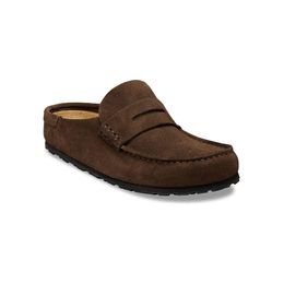 Birkenstock Leder-Clogs "Naples" in Braun - 20% | Gr&ouml;&szlig;e 39 | Damen-pantoletten