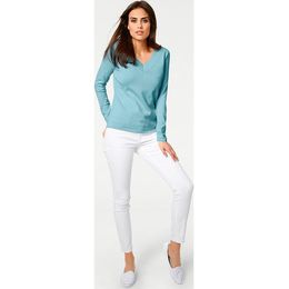 Heine Pullover in T&uuml;rkis - 36% | Gr&ouml;&szlig;e 40 | Damen-pullover-cardigans