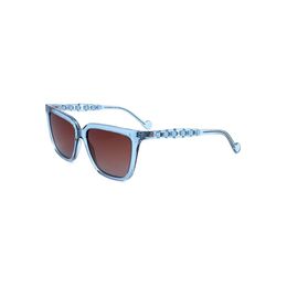 Liu Jo Damen-Sonnenbrille in Braun/ Hellblau - 58% | Gr&ouml;&szlig;e 56 | Damen-brillen