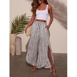 Milan Kiss Hose in Blau/ Wei&szlig; - 58% | Gr&ouml;&szlig;e XL | Damenhosen
