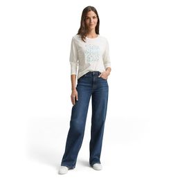 Tom Tailor Longsleeve in Wei&szlig; - 47% | Gr&ouml;&szlig;e S | Damen-tops