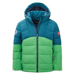 Trollkids Winterjacke "Gryllefjord" in Gr&uuml;n/ Blau - 52% | Gr&ouml;&szlig;e 98 | Kinderjacken