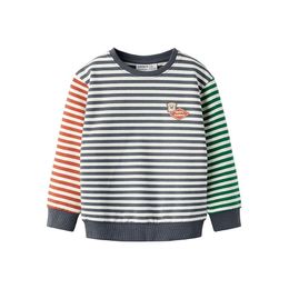 name it Sweatshirt "Kaster" in Dunkelblau/ Rot/ Gr&uuml;n - 25% | Gr&ouml;&szlig;e 98 | Kinder-sweatshirts-jacken