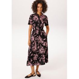Aniston Kleid in Schwarz/ Rosa - 58% | Gr&ouml;&szlig;e 38 | Damen-kleider