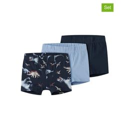 name it 3er-Set: Boxershorts "Dino" in Dunkelblau/ Hellblau - 29% | Gr&ouml;&szlig;e 92 | Kinder-waesche