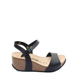 BAYTON Keilsandaletten "Mayba" in Schwarz - 54% | Gr&ouml;&szlig;e 38 | Damen-sandalen