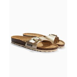 BACKSUN Pantoletten "Paris" in Gold - 52% | Gr&ouml;&szlig;e 38 | Damen-pantoletten