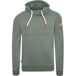 Westfjord Hoodie "Askja" in Khaki - 57% | Gr&ouml;&szlig;e L | Herren-sweatshirts-jacken