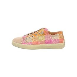 Think! Leder-Sneakers "Turna" in Orange/ Gelb/ Pink - 72% | Gr&ouml;&szlig;e 36,5 | Damen-sneakers